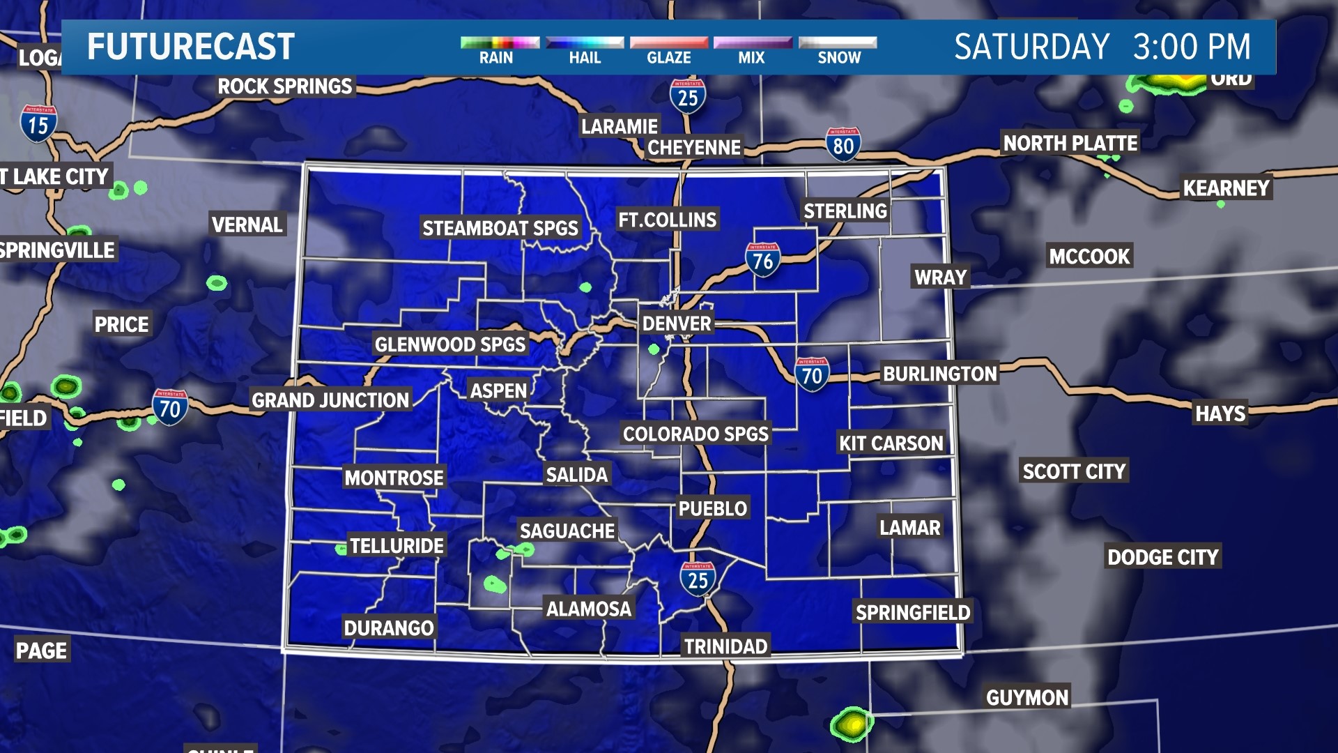Rainy, cloudy weather in Denver, Colorado after hot weekend | 9news.com