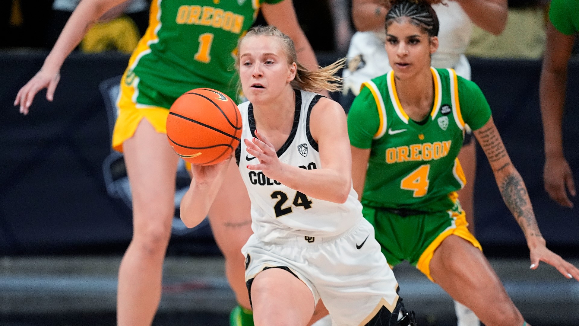 Colorado women beat Oregon 90-57 | 9news.com