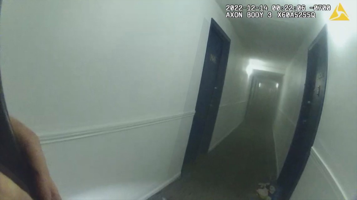 Body camera footage shows officers evacuate burning apartment building ...