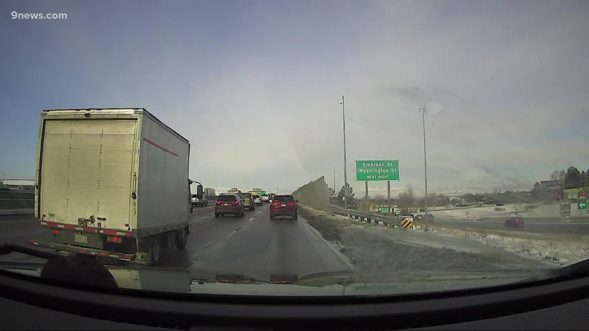 Snowy, slick road conditions around Denver | 9news.com