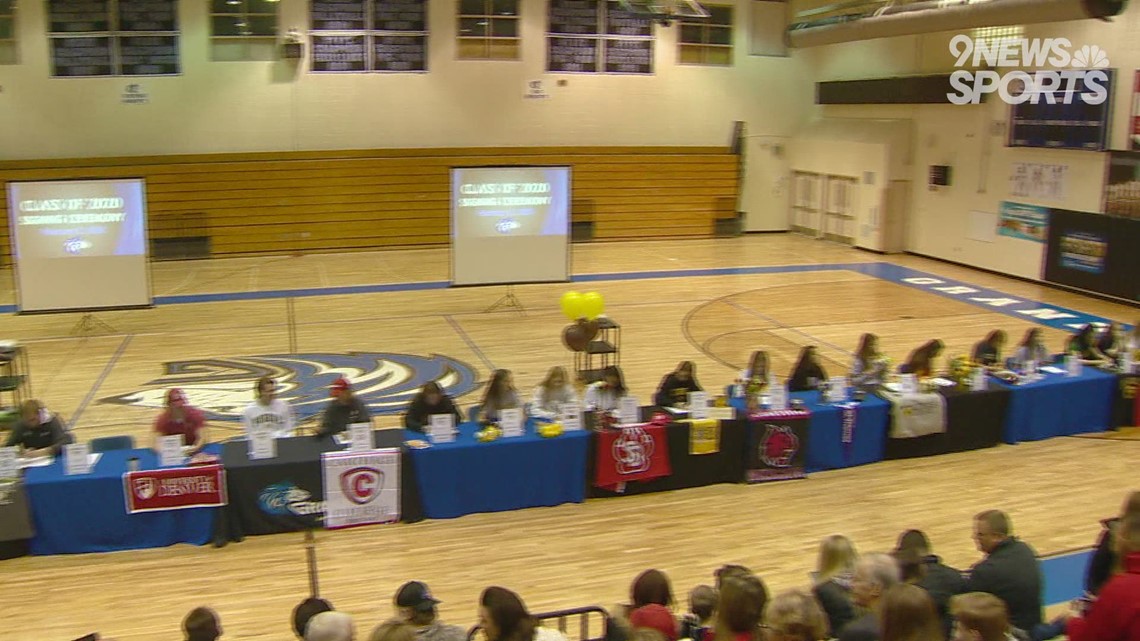 Grandview boasts 31 athletes on Signing Day | 9news.com