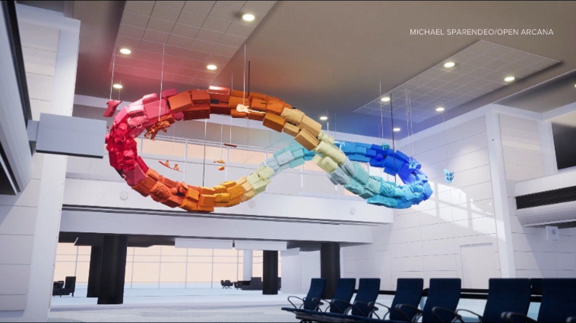 New sculpture being installed at Denver International Aiport | 9news.com