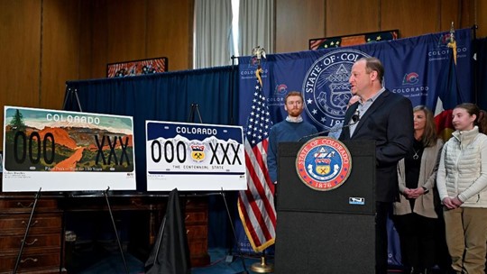Colorado debuts the new 150th anniversary car license plate | 9news.com