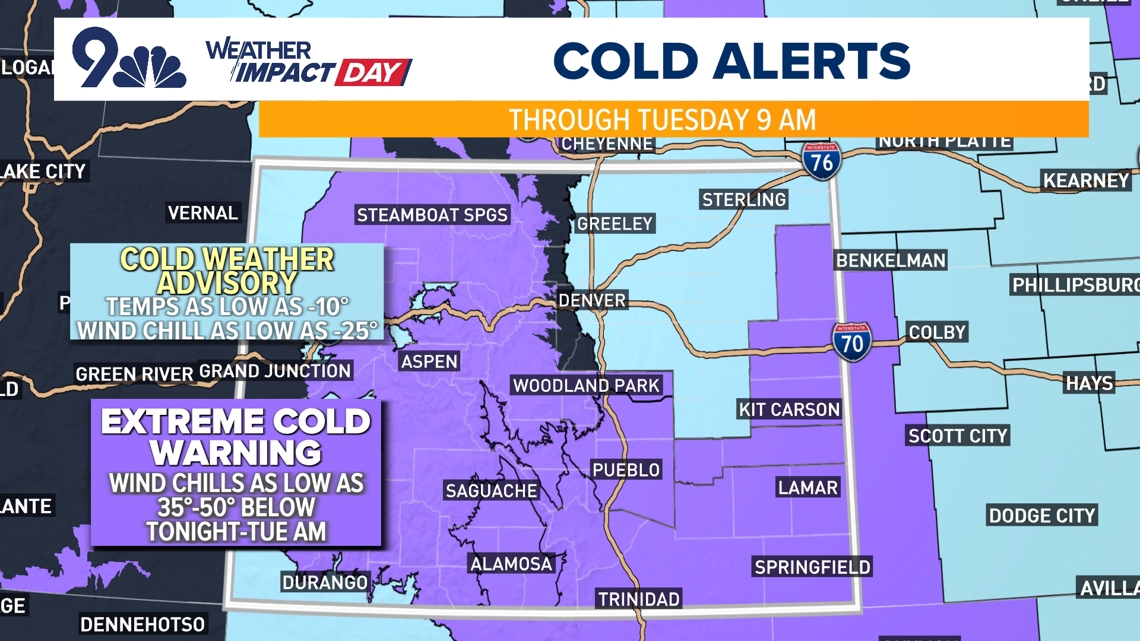 Denver weather forecast: Freezing Tuesday morning but cold snap to end ...