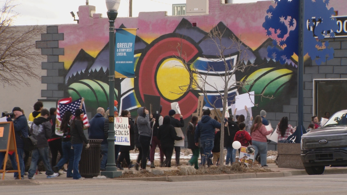 Greeley rally held to protest immigration policies | 9news.com