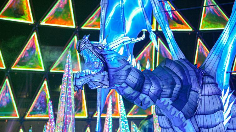 Denver's Four Mile park lights up with glowing lanterns | 9news.com