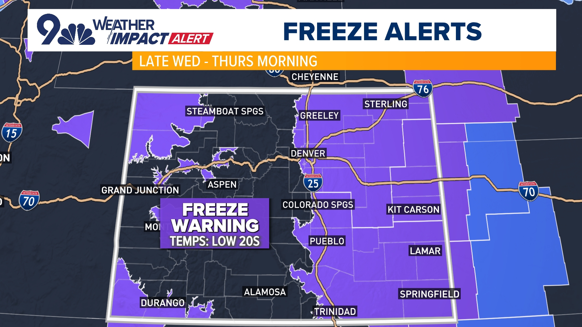 Heavy wet snow blankets Colorado Wednesday, leads to downed trees ...