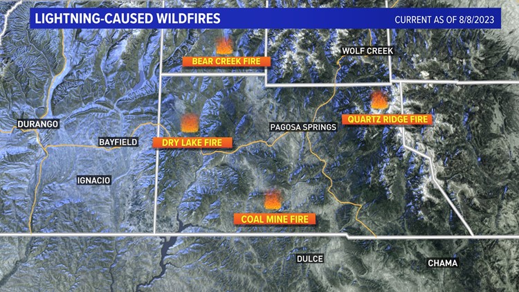 Dry lightning sparks wildfires in Colorado | 9news.com