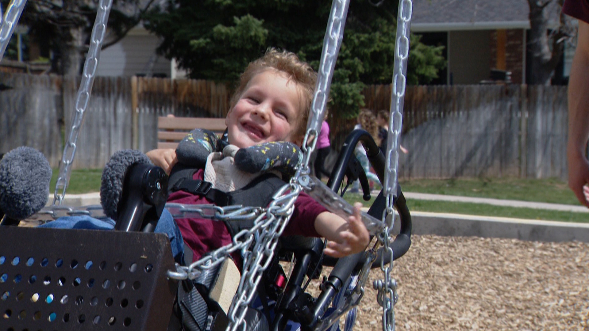 Wheelchair-accessible swing installed at Governor's Ranch Elementary ...