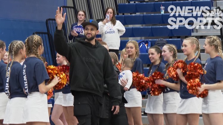 Derrick White's legacy hangs in rafters at Legend High School | 9news.com