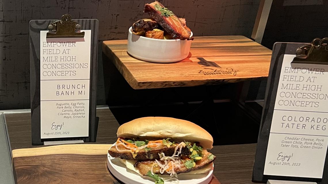 Broncos unveil new food menu items at Empower Field this year | 9news.com