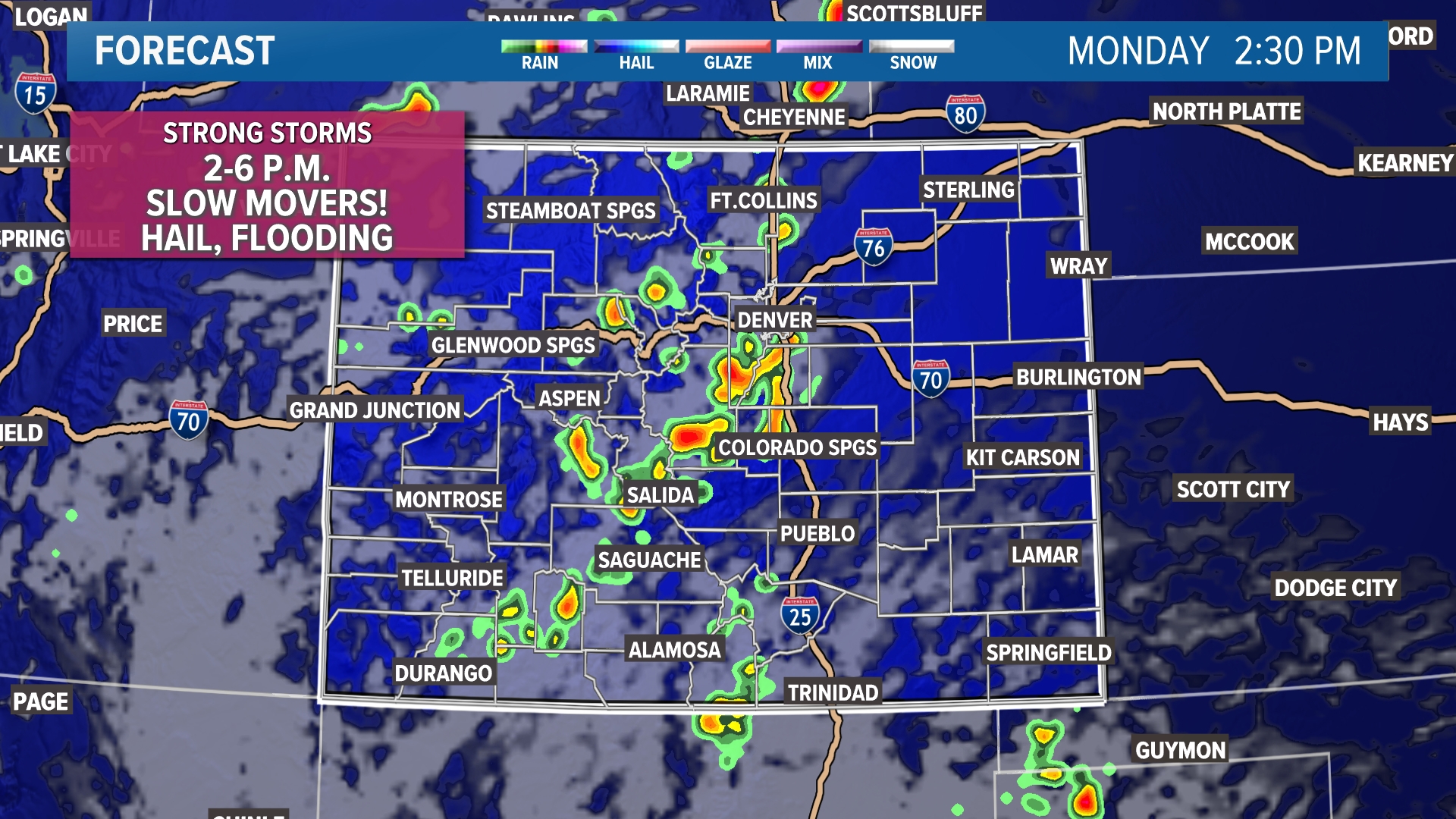 Severe weather possible in Colorado forecast Monday | 9news.com