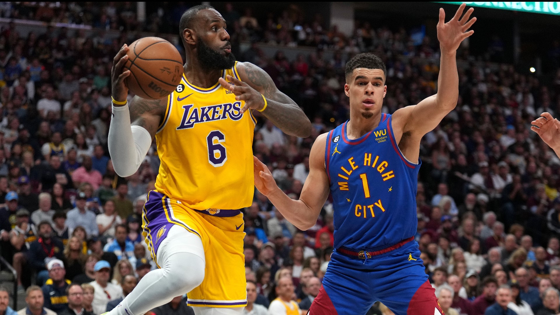 Nikola Jokić helps Denver Nuggets edge Lakers in Game 1 thriller ...