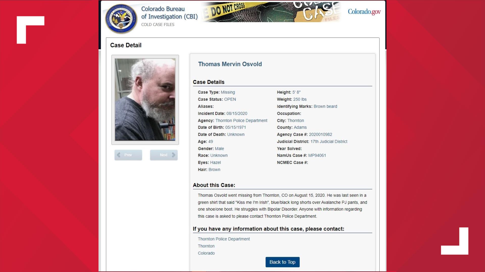 Missing Colorado man's remains identified | 9news.com