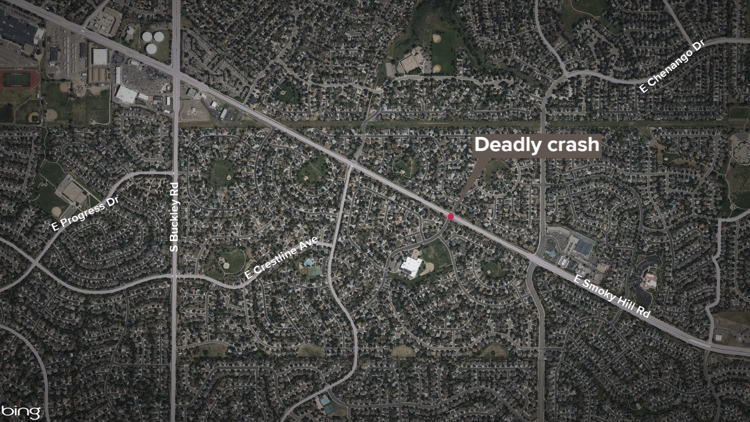 Deadly crash on Smoky Hill near Waco Street | 9news.com