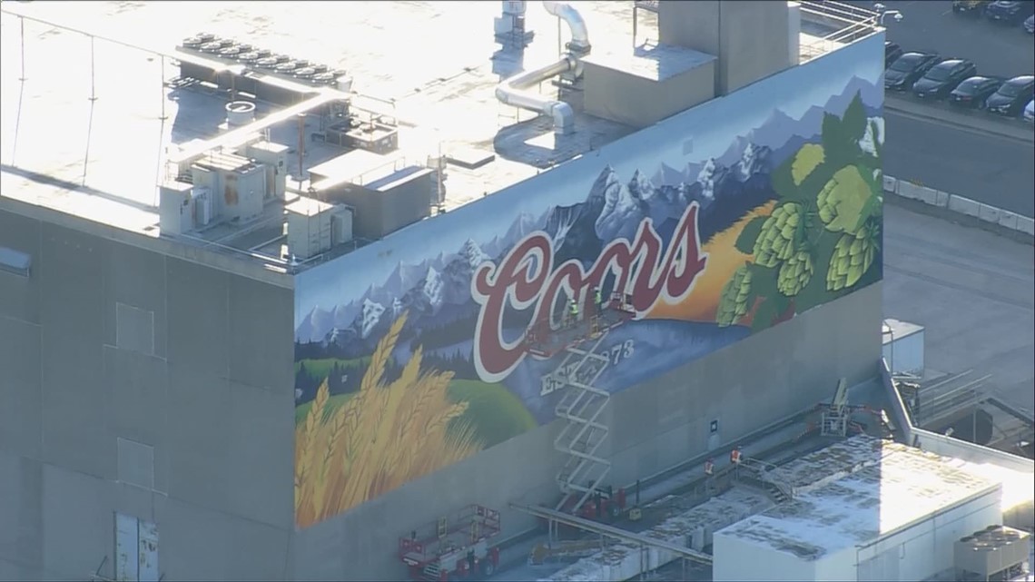 Coors Brewery creates mural in celebration of 150 years in Golden ...