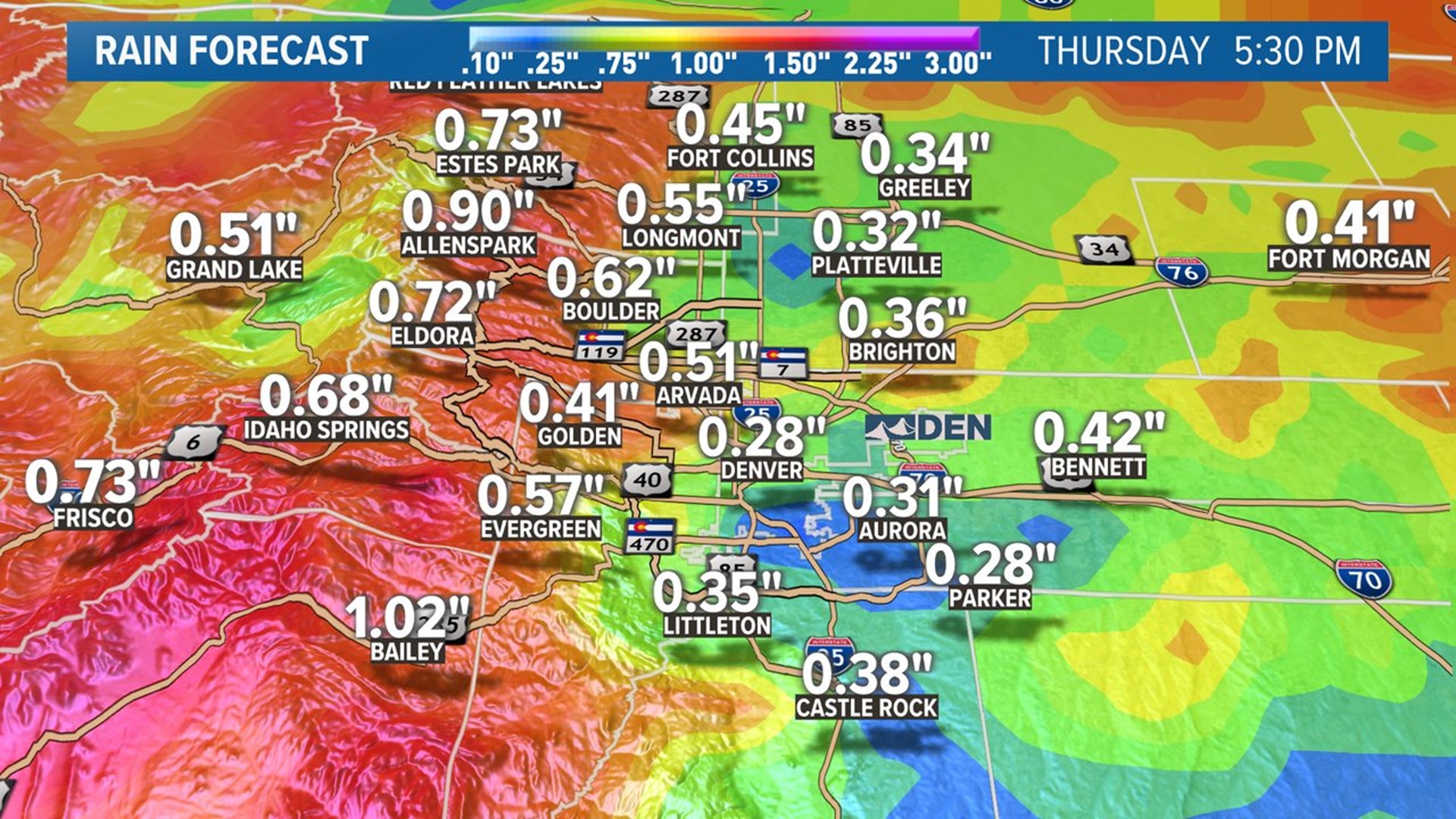Colorado gets early taste of fall with cooler temps, rain showers ...