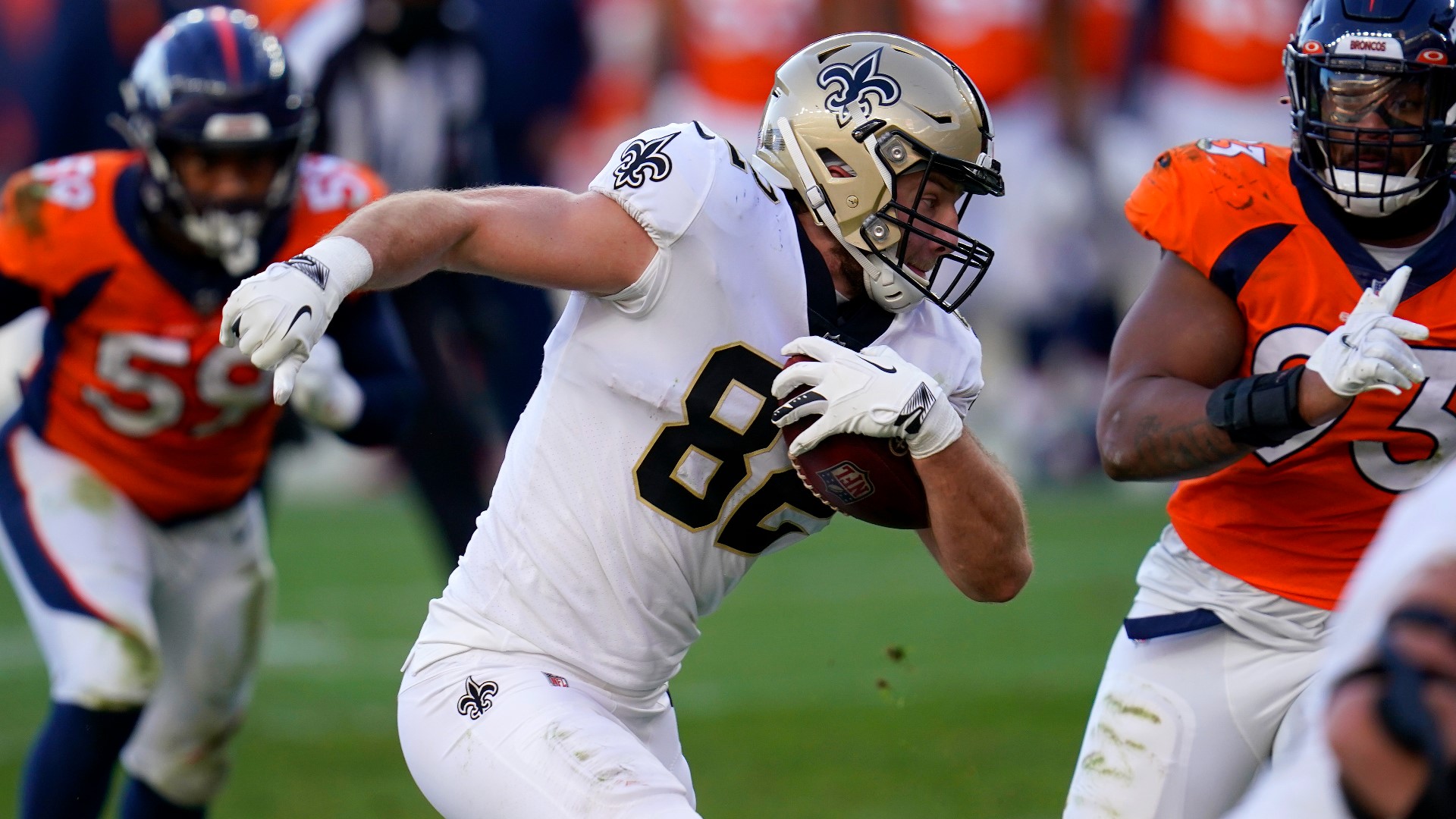 Tight end Adam Trautman happy with trade to Broncos | 9news.com