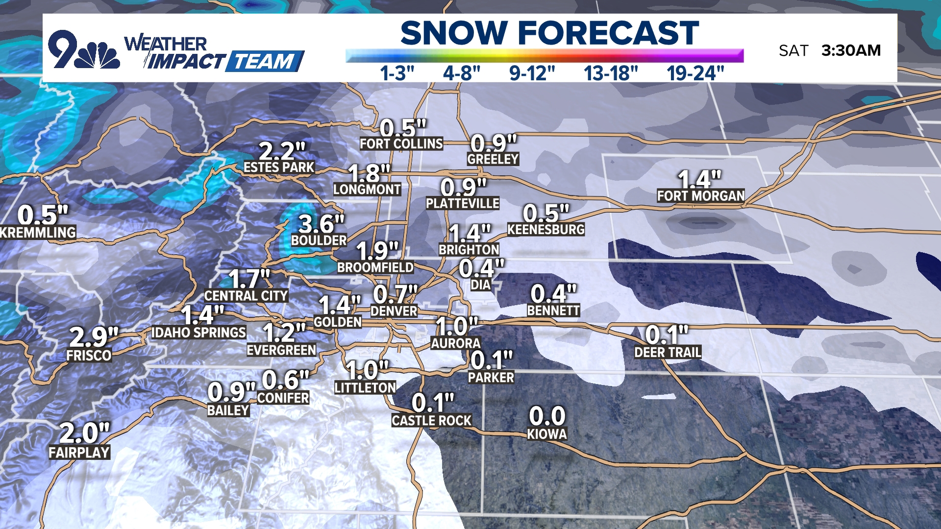Denver forecast: Front Range snow; 10-20 inches of snow in Colorado ...