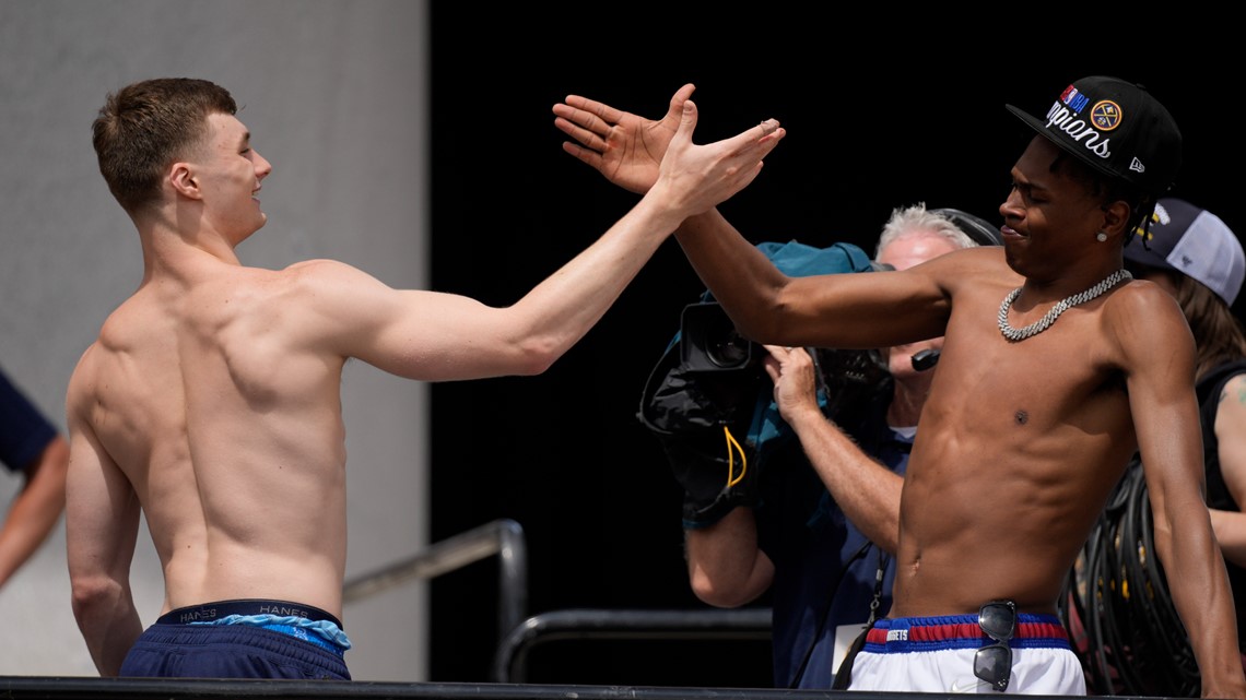 Nuggets parade 2023: Denver celebrates NBA championship Thursday ...