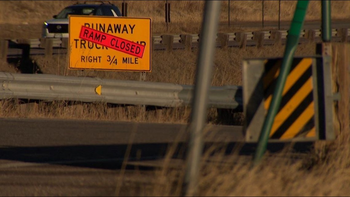 CDOT improving EB I-70 runaway truck ramp near Genesee | 9news.com