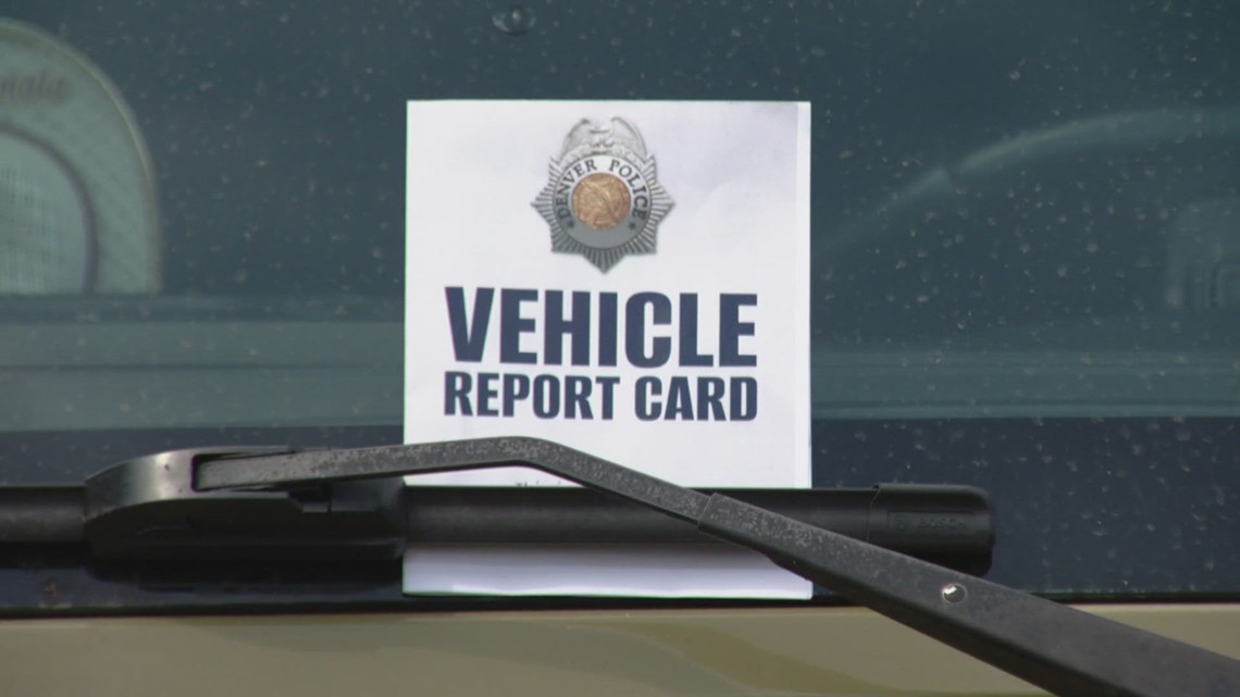 Denver Police's vehicle report cards aims to cut break-ins | 9news.com