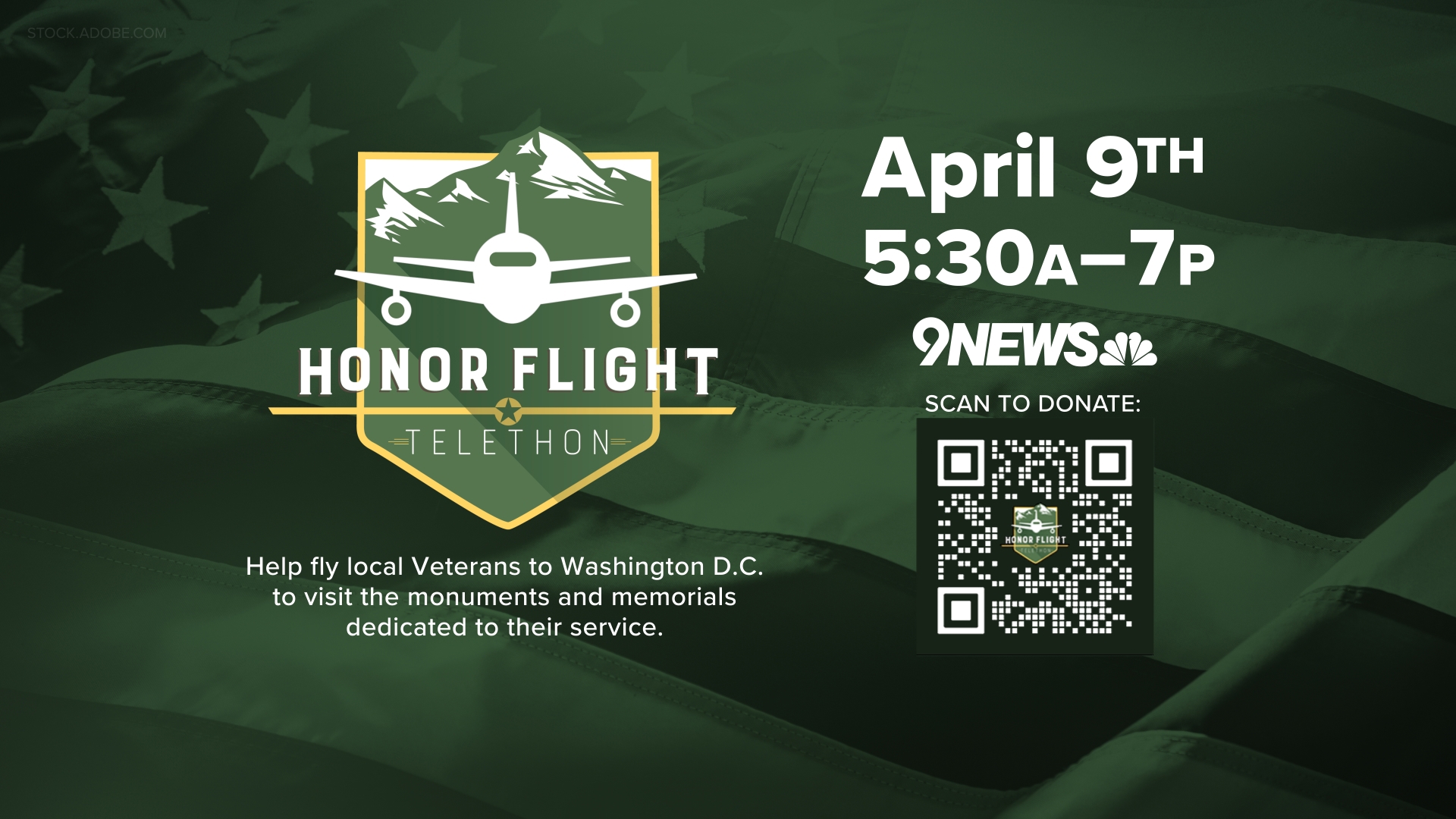 9NEWS holding telethon for Rocky Mountain Honor Flight: Call 303-577 ...