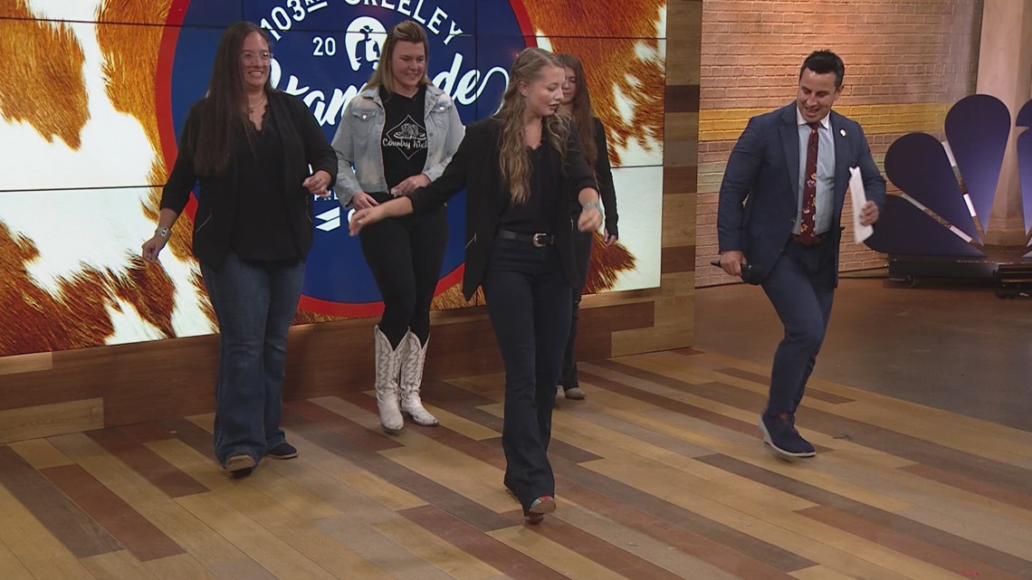 Line dancing lessons for the Greeley Stampede barn dance | 9news.com