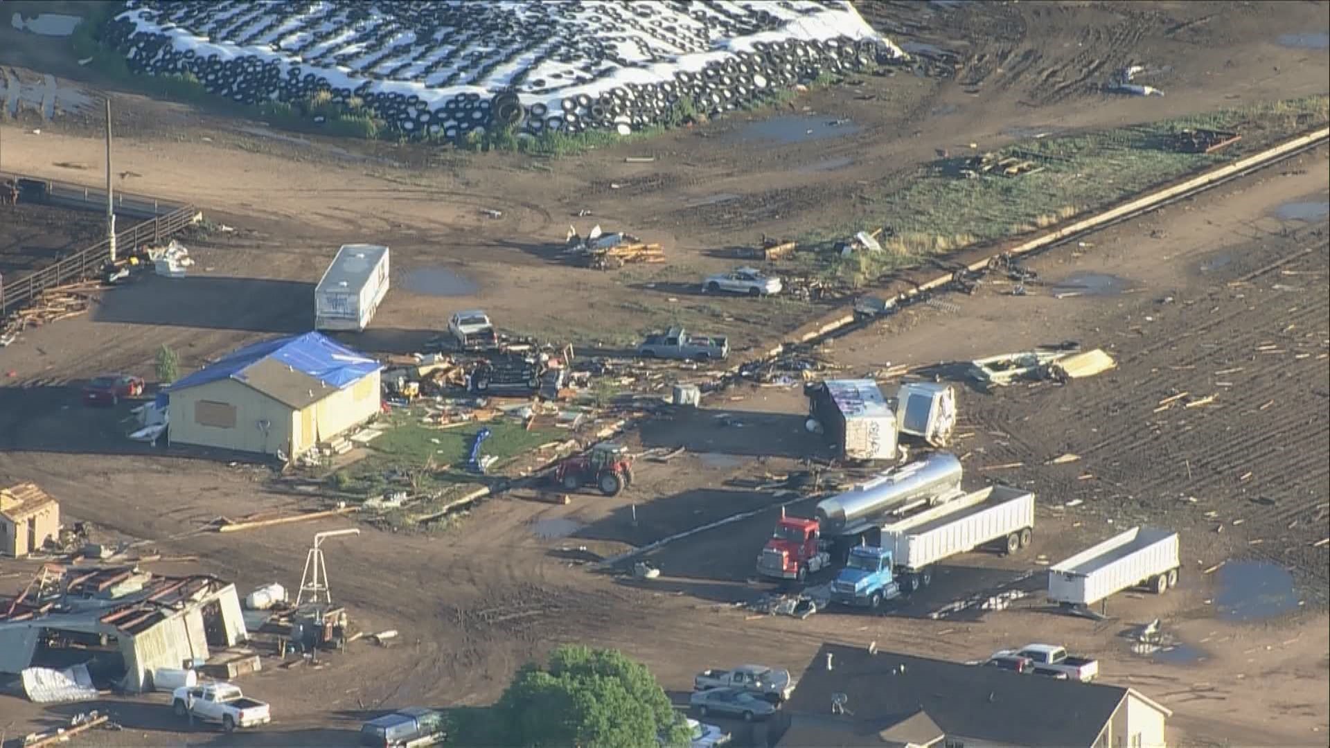 2 homes destroyed after landspout tornado rips Weld County | 9news.com