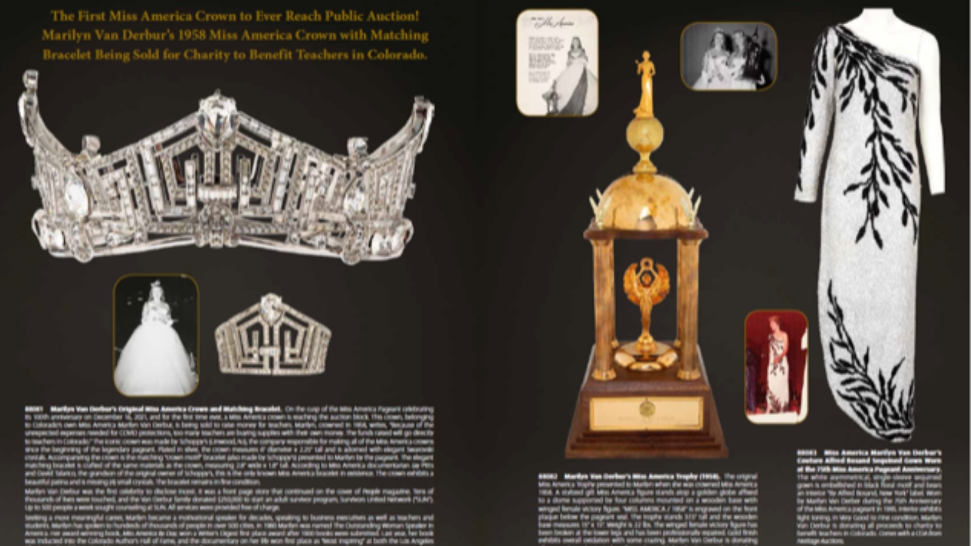 Miss America 1958 auctions her crown to help Colorado teachers | 9news.com