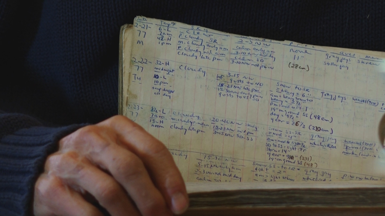 He's lived alone in the mountains for 52 years measuring snow. His ...