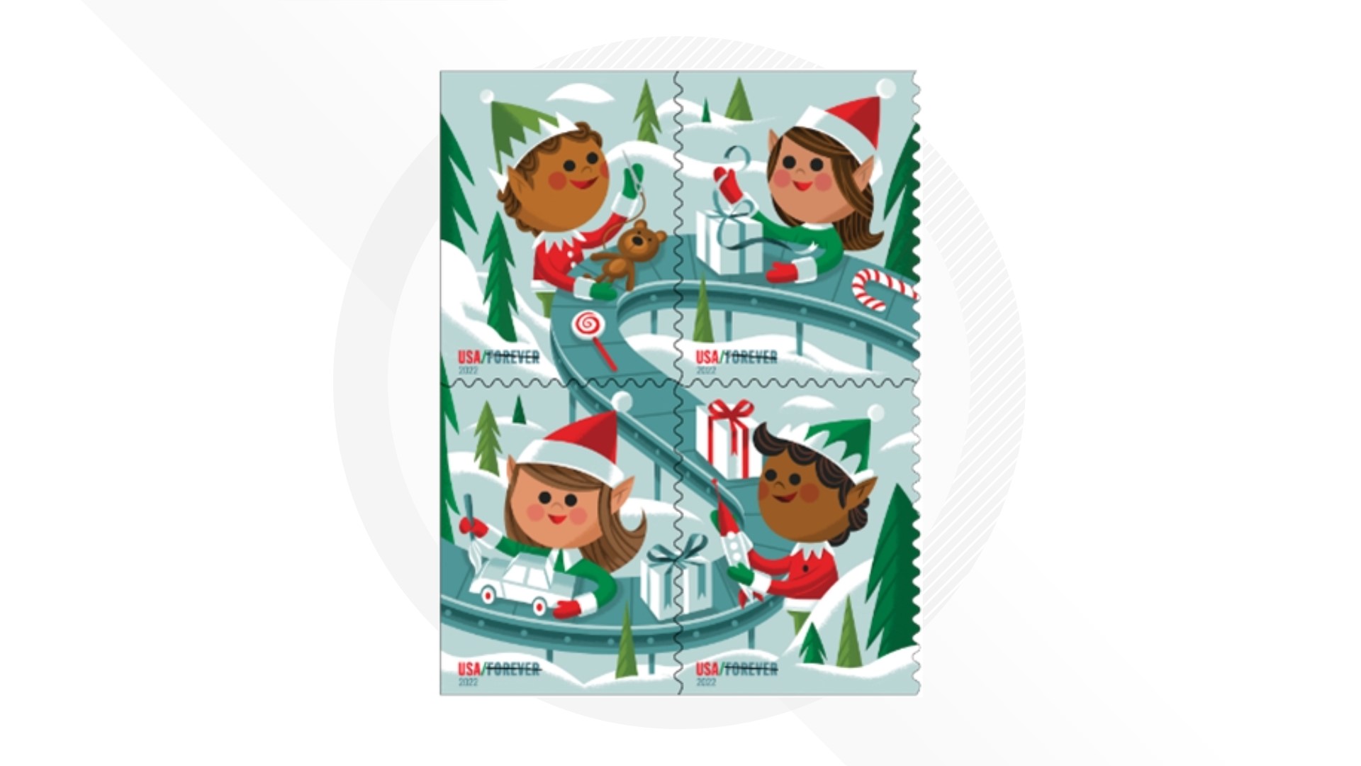 USPS releases new elf, Christmas season stamps for holidays | 9news.com