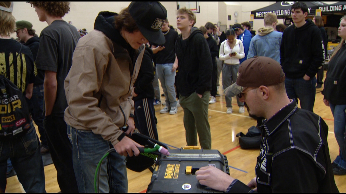 Students interested in blue-collar trades get hands-on experience ...