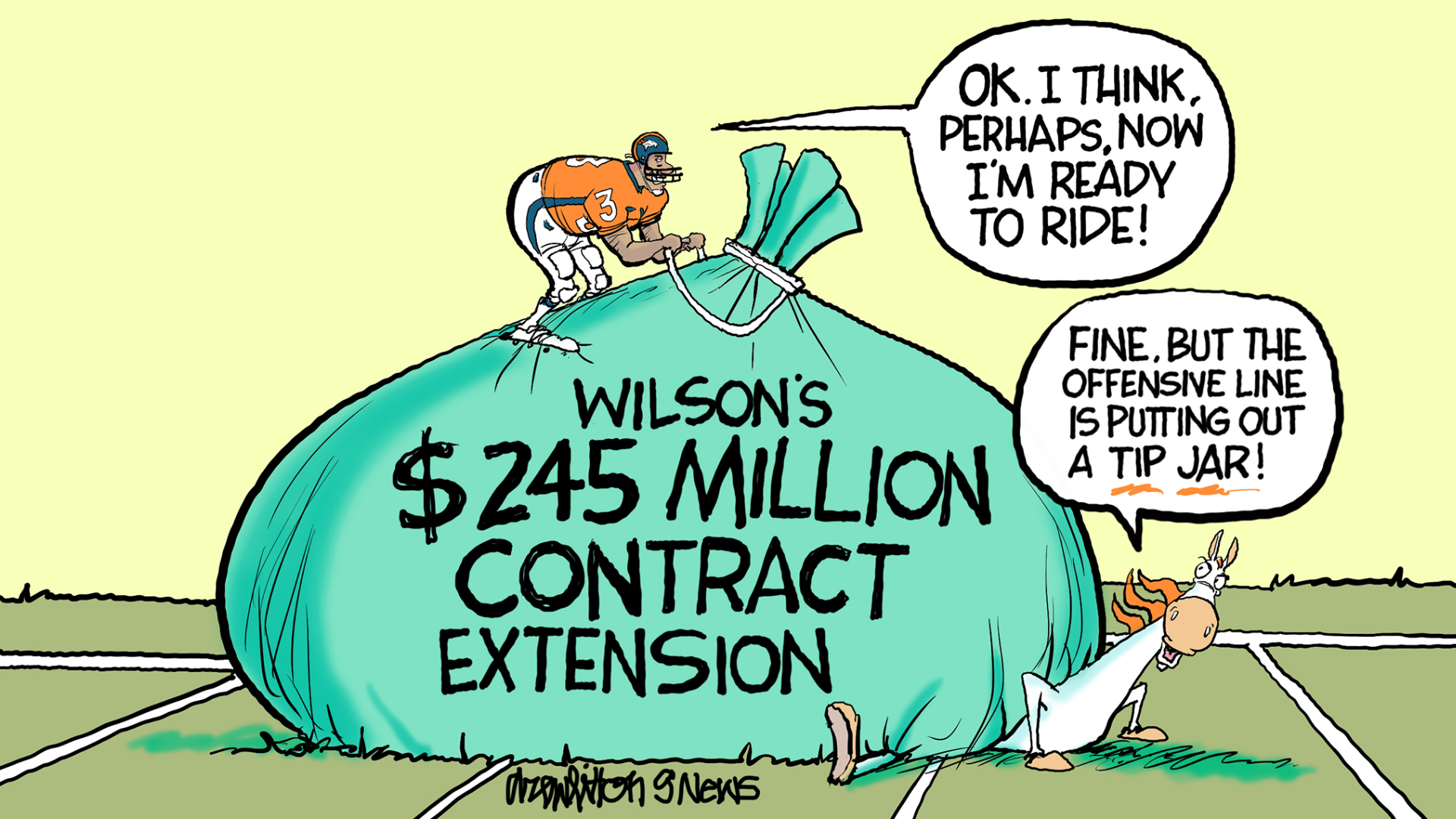 9Toonist Drew Litton reacts to Denver Broncos' loss to Seahawks | 9news.com