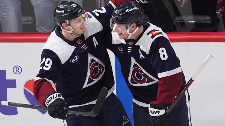 Makar, MacKinnon become third Avs duo to be named to First Team in same season | 9news.com