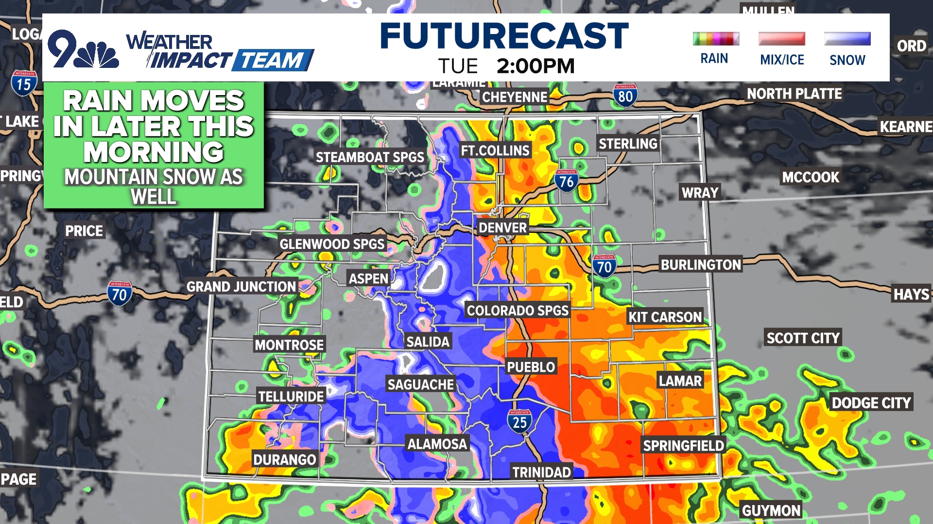 Denver faces heavy spring storm with rain, snow Tuesday: Timing and ...