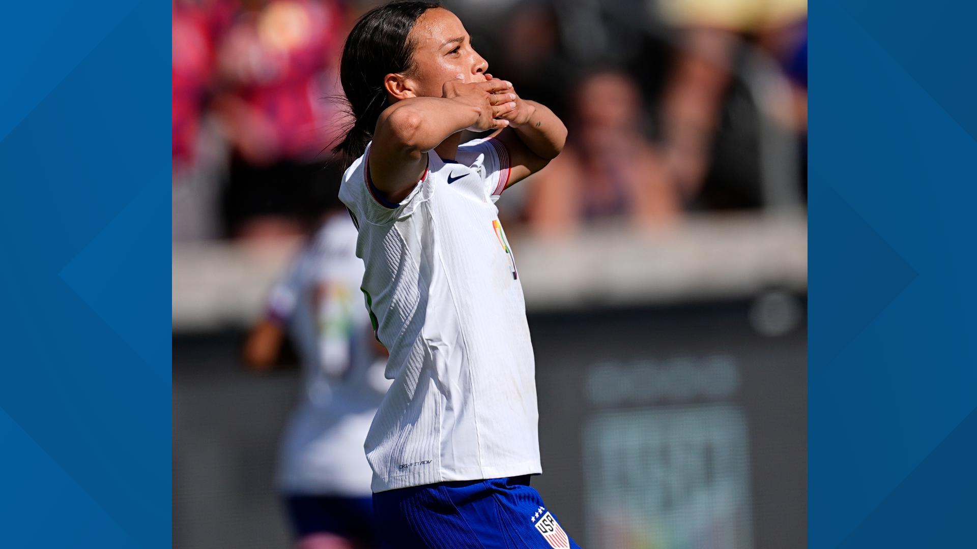 Mallory Swanson stars for USWNT in victory over South Korea | 9news.com