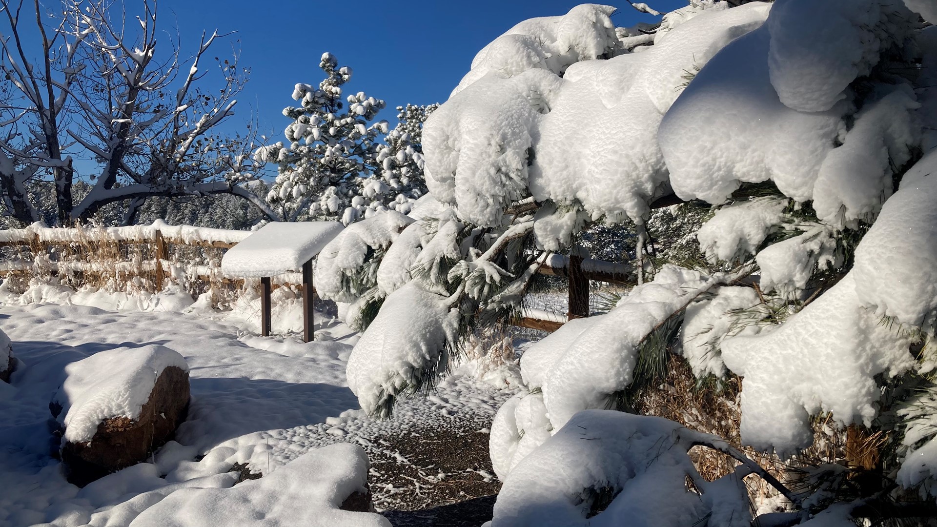 Storm drops dramatically different snow totals in Colorado | 9news.com