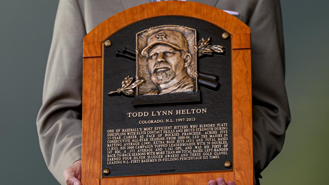 Rockies' Todd Helton inducted into Baseball Hall of Fame | 9news.com
