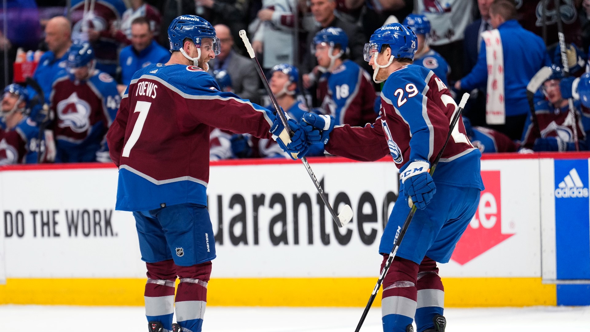 Avalanche battle back to even NHL playoff series with Kraken | 9news.com