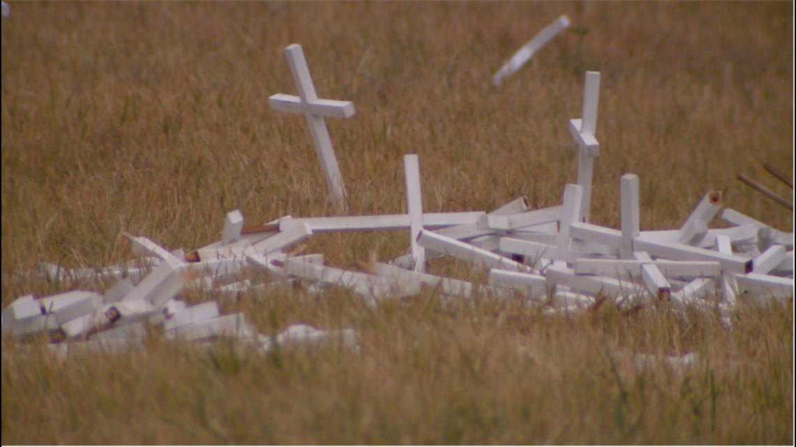 Boulder-area Catholic church vandalized, graffitied | 9news.com