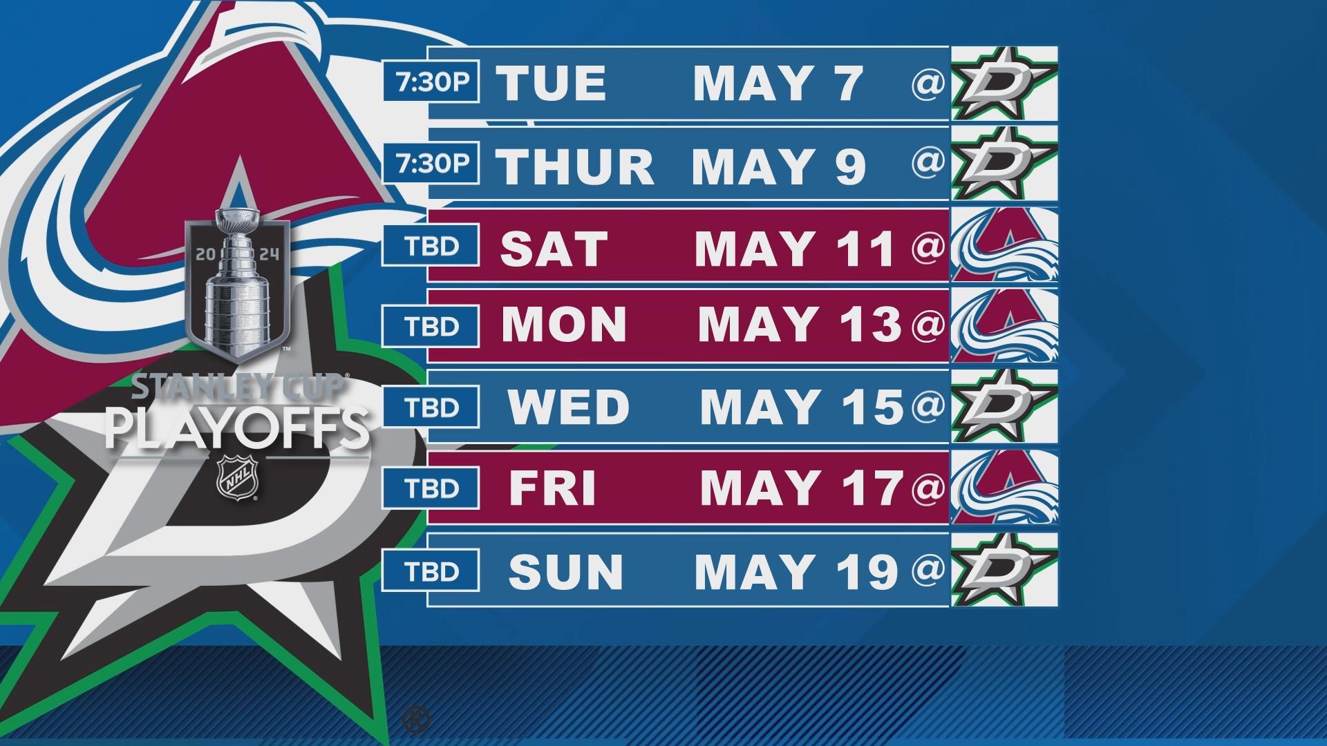 Who will Colorado play in the second round? Here's the schedule ...