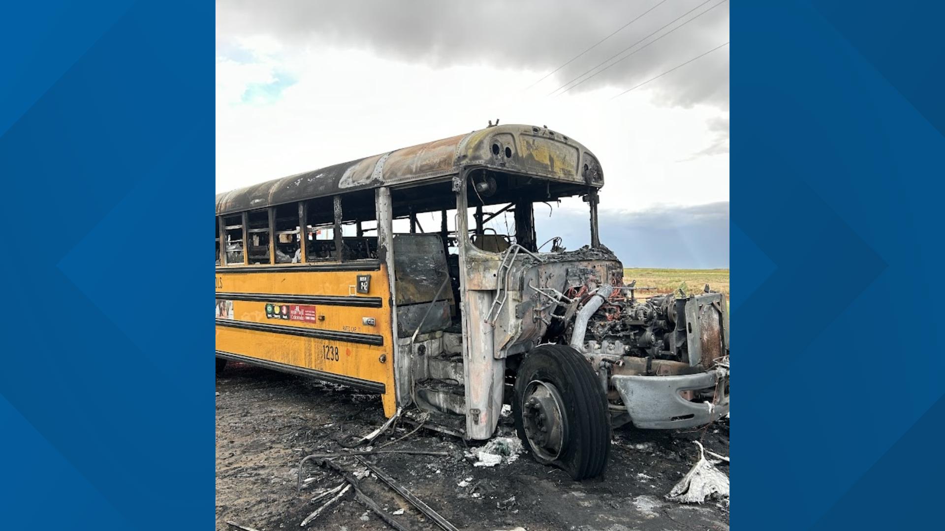 14 children safe after school bus catches fire | 9news.com