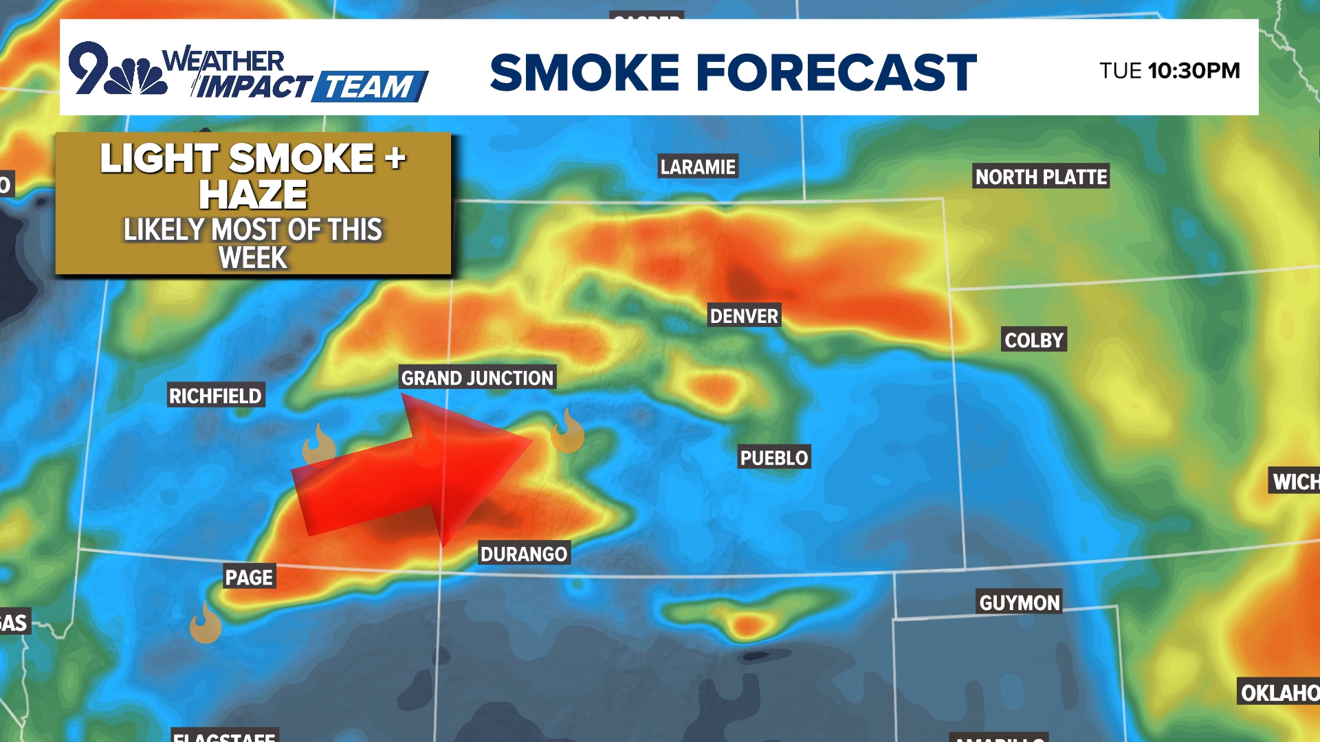 Where is the wildfire smoke coming from across Colorado? | 9news.com