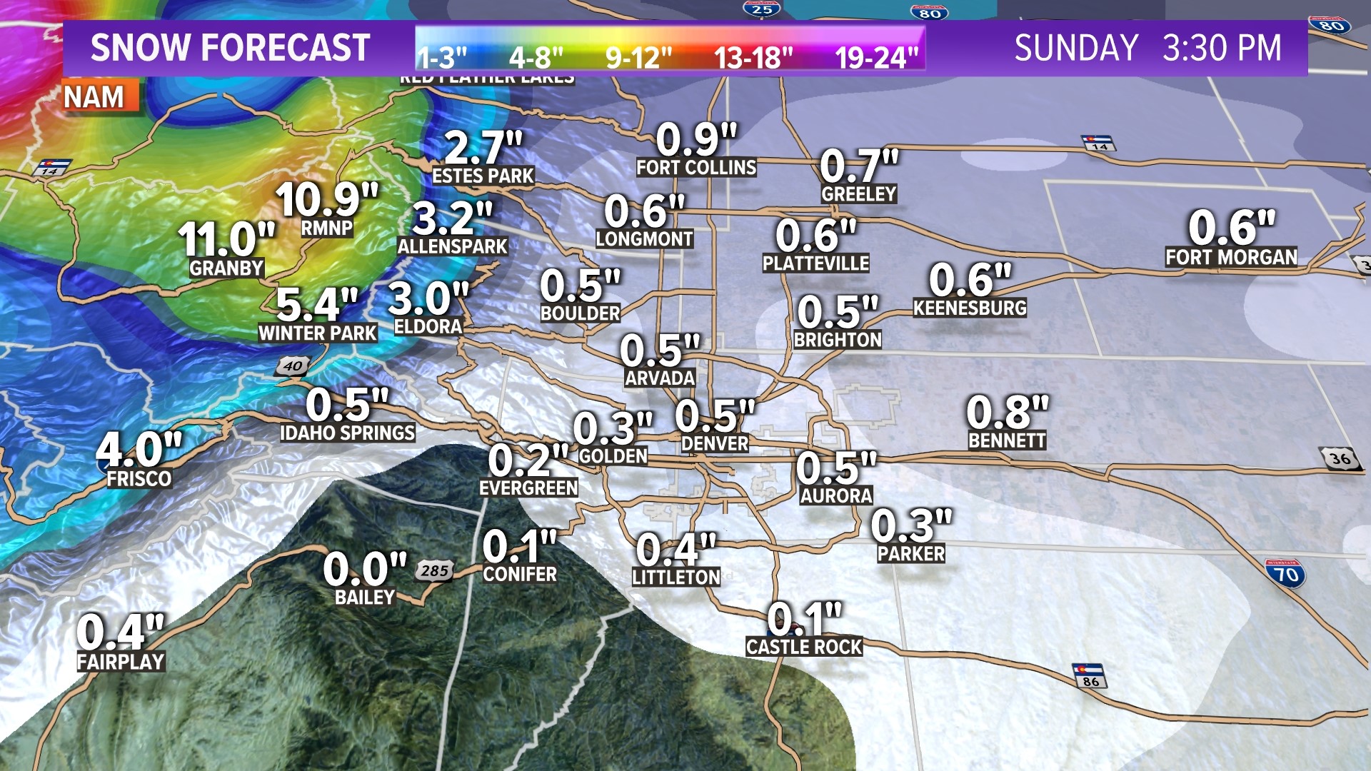 Below-zero temps in Denver as arctic cold front freezes Colorado ...