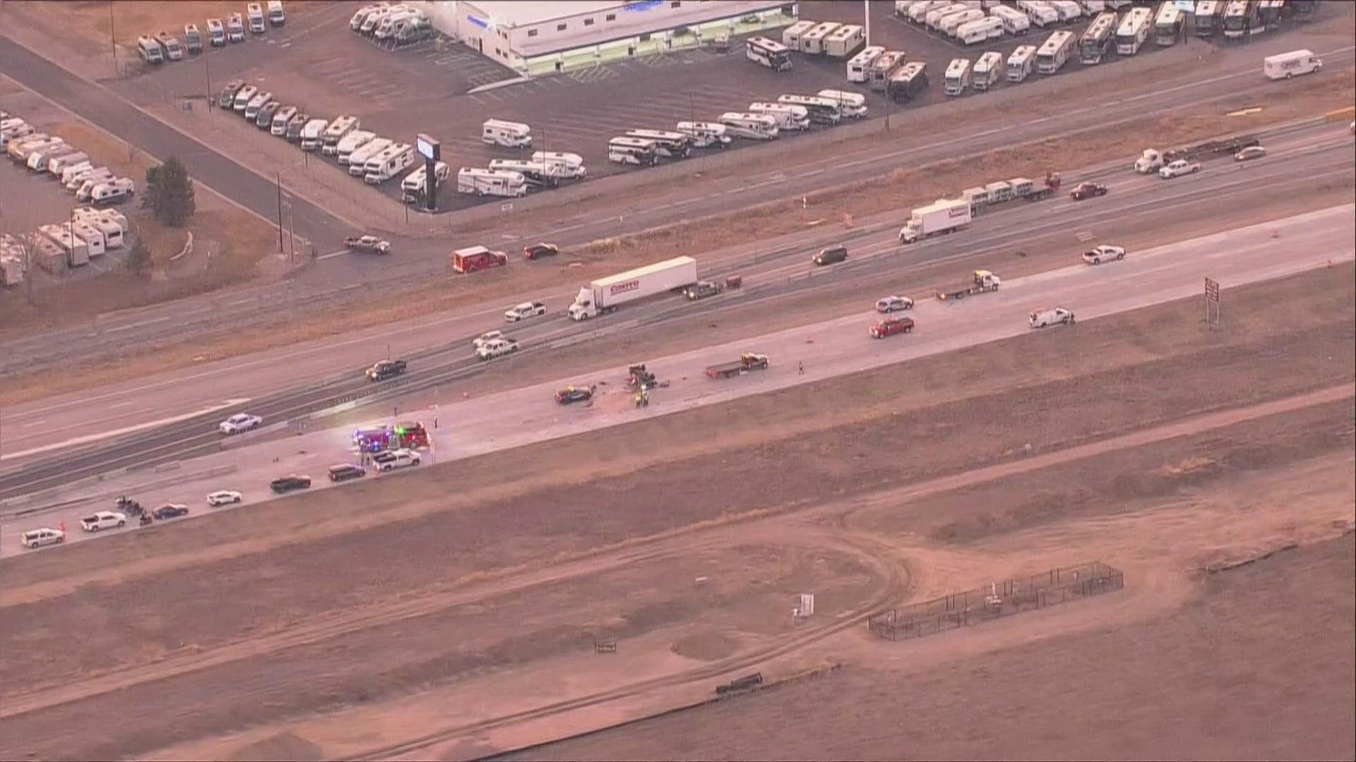 Law enforcement looking for witnesses in fatal I-25 crash | 9news.com