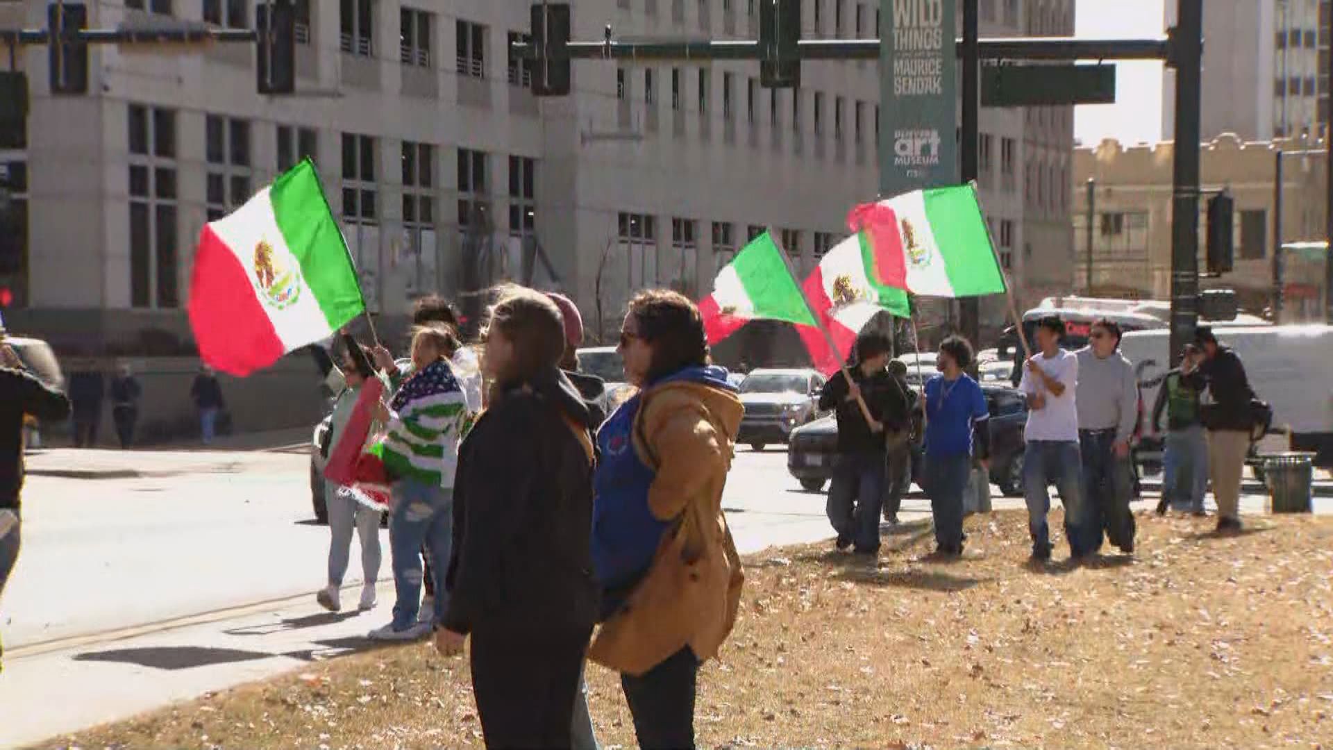Protest at Colorado state Capitol against Trump administration actions ...