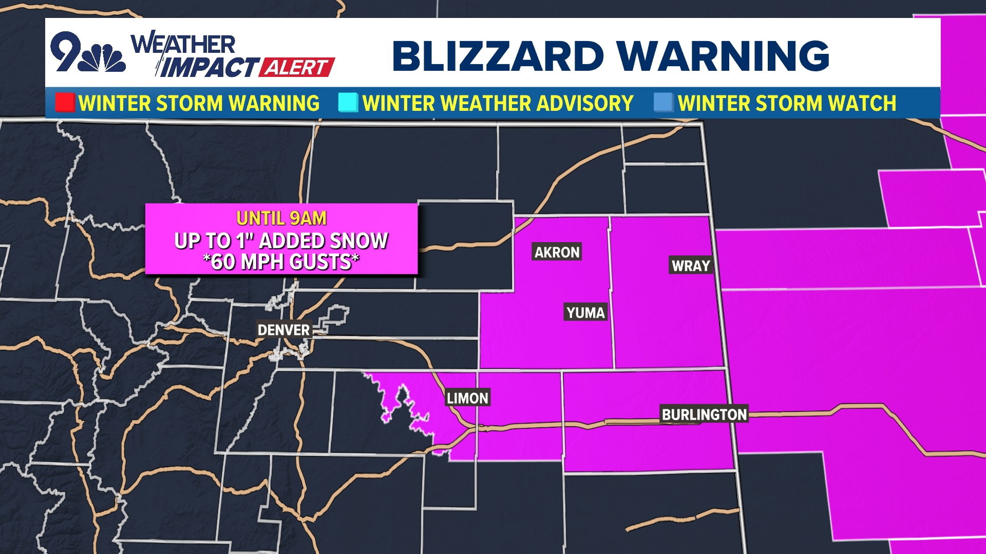 Denver forecast: Blizzard conditions hit eastern Colorado Wednesday ...