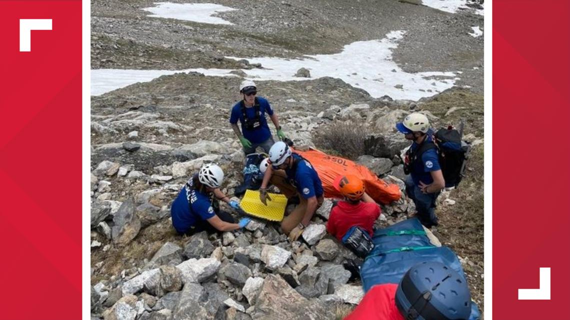 Skier rescued after falling on Colorado mountain | 9news.com
