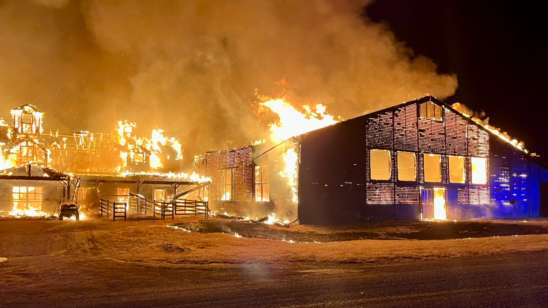 Monday morning barn fire kills 'numerous' horses | 9news.com